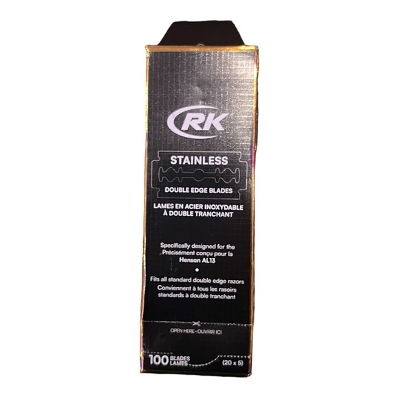 RK Blades | Grooming | Rk Shaving Double Edge Razor Blade 0 Pack ...